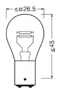 Lámpara OSRAM 7528 P21/5W 12V para Motocicleta - Calidad Genuina OSRAM